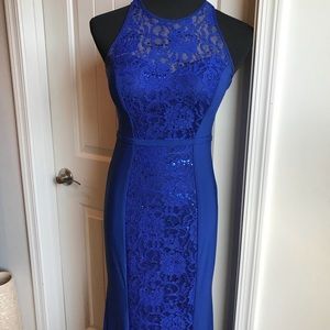 Cindy | Dresses | Cindy Usa Prom Dress Gown Sequin Royal Blue 41 | Poshmark
